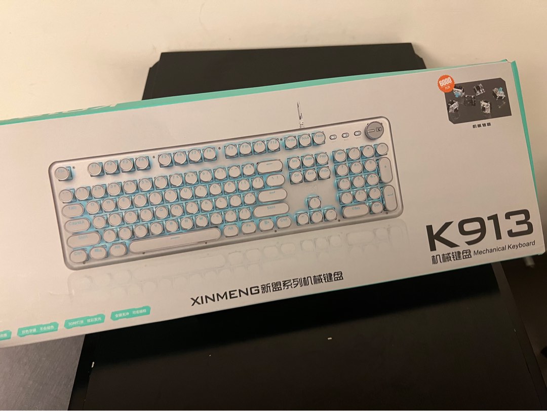 XINMENG K913全新青軸機械電腦鍵盤(會發光), 電腦＆科技, 電腦周邊及配件, 電腦鍵盤及相關產品 - Carousell