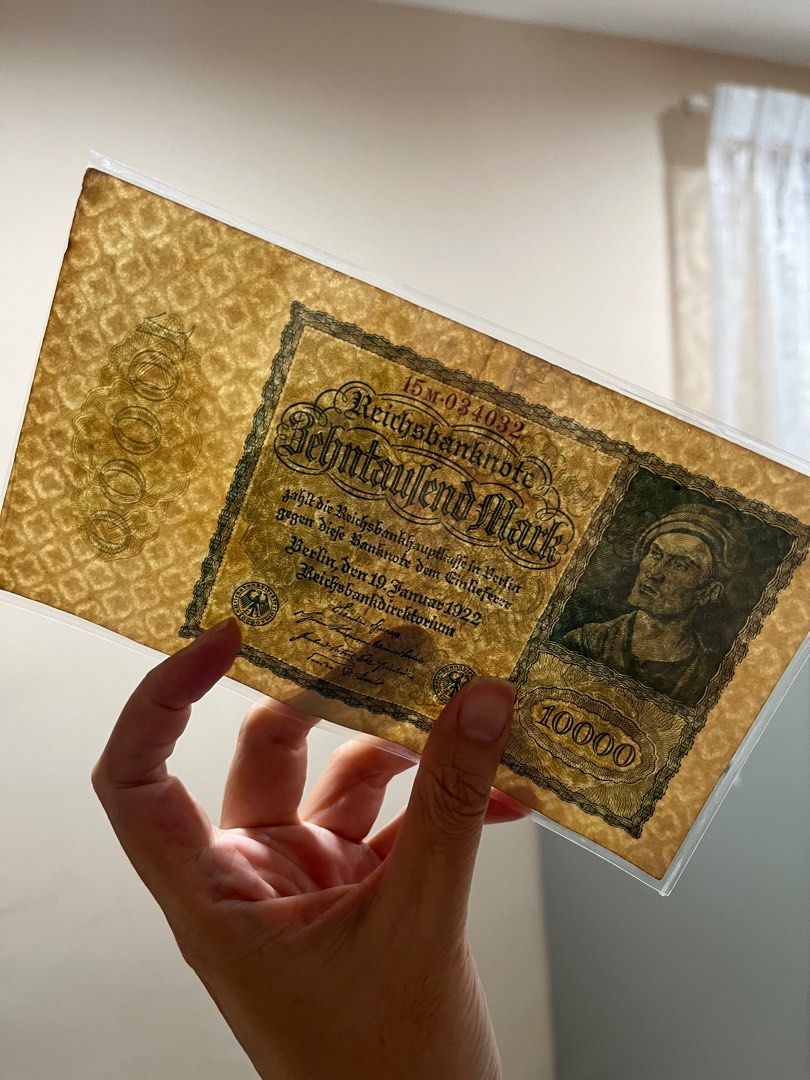 1922 Reichsbanknote 10000 Marks, Hobbies & Toys, Collectibles ...
