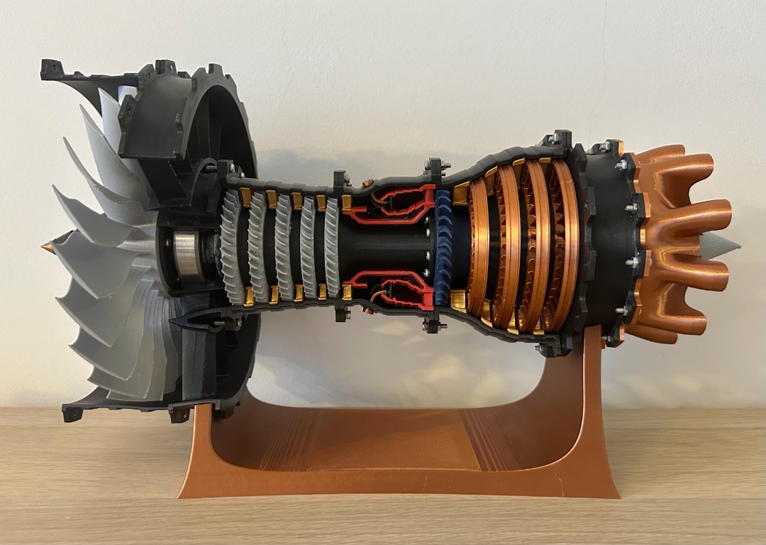 3D Printed Jet Engine, Hobbies & Toys, Memorabilia & Collectibles ...