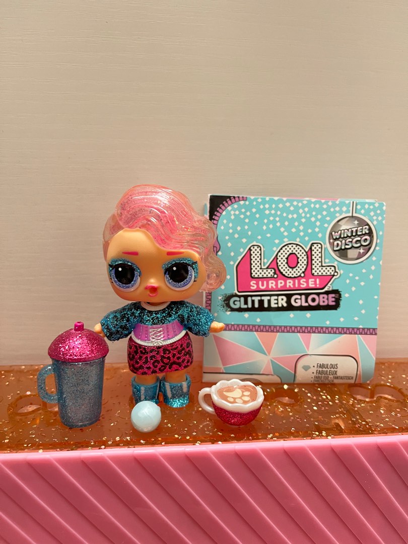 中古絕版 LOL Surprise Dolls Winter Disco Series Glitter Snow Leopard 豹紋娃娃 ...
