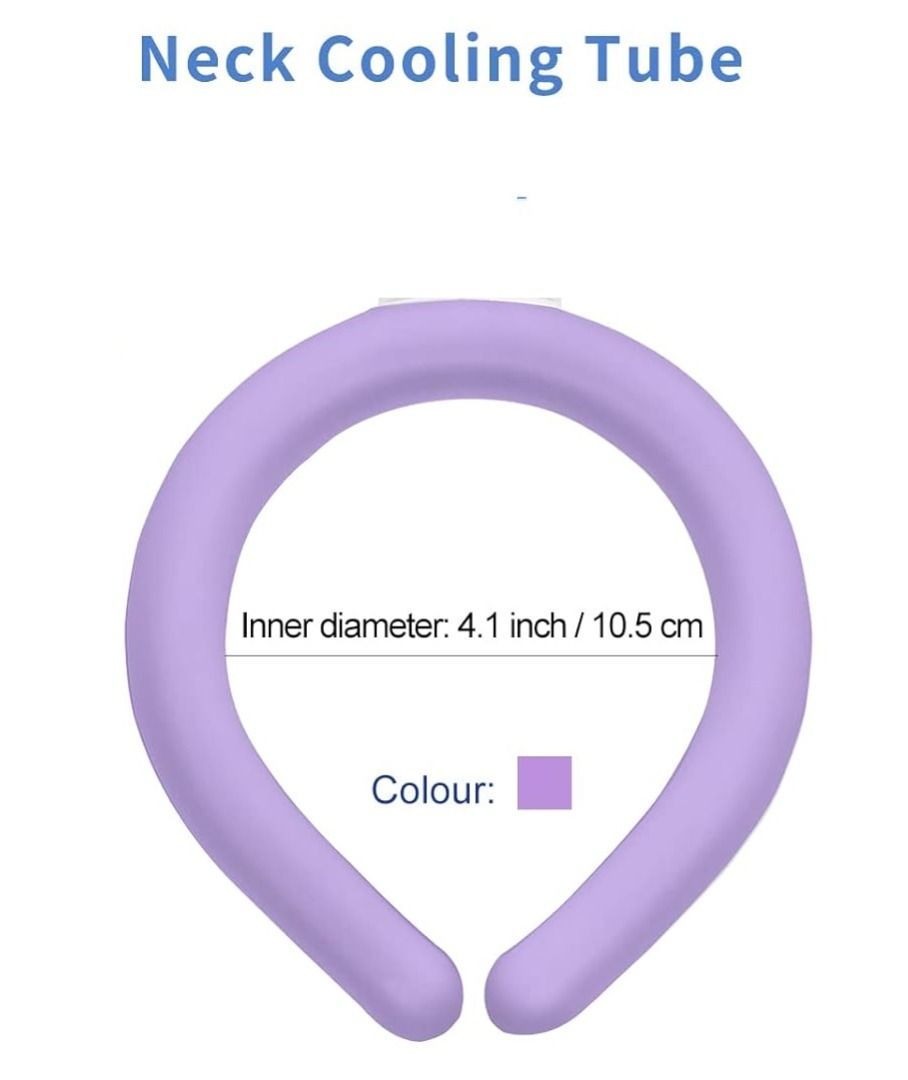 可重複使用的 PCM 材質冷卻頸環 冷卻頸管 穿戴式冷卻頸帶 - 一種尺寸和顏色 hysckp Reusable PCM Material ...