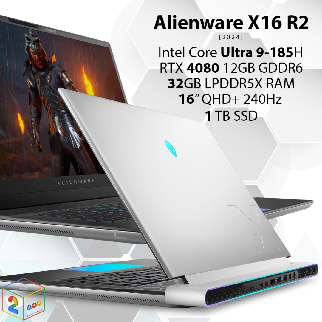 Alienware X16 R2 Ultra 9-185H RTX-4080 32GB-Ram 1TB-SSD 16inch QHD+ ...