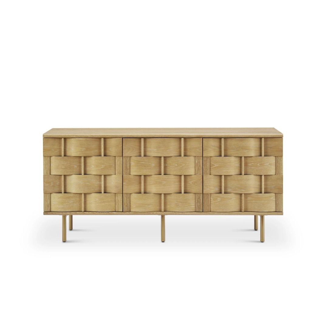 Ariel Sideboard 180cm, Whitewashed Oak, Furniture & Home Living ...