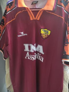 As Roma 91/92 LS Template Away Jersey, Men's Fashion, Activewear on ...