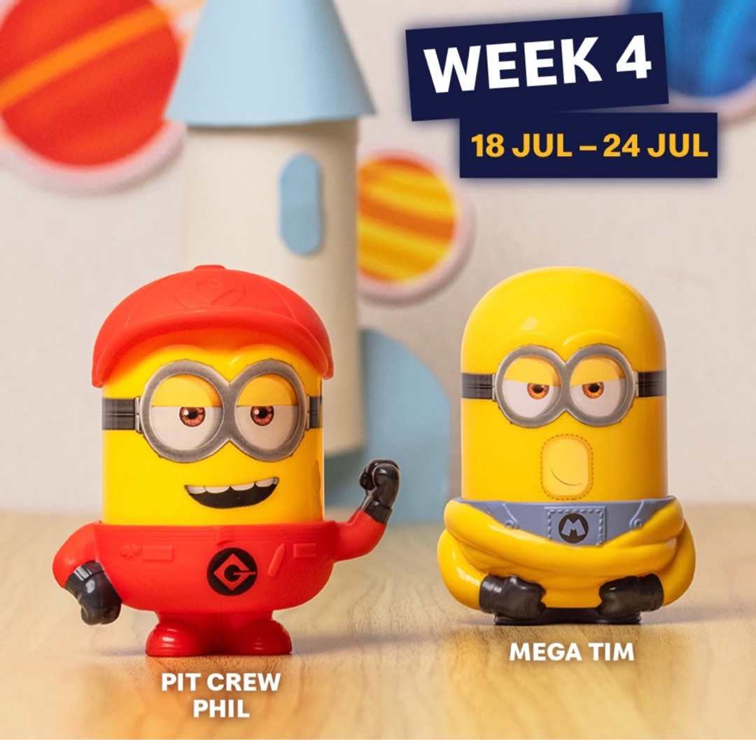 Authentic Happy meal McDonald MacDonald mcd minion toy pit crew Phil ...