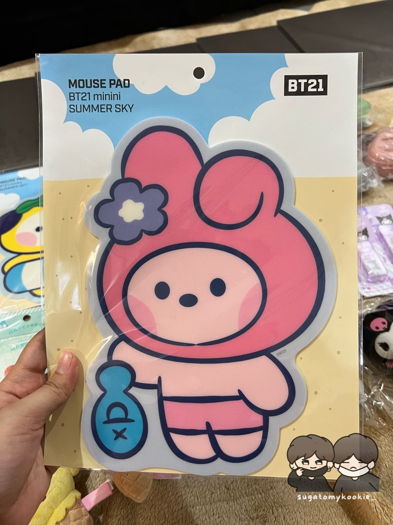 SOLD BT21 Cooky Summer Sky Mouse Pad, Hobbies & Toys, Memorabilia ...
