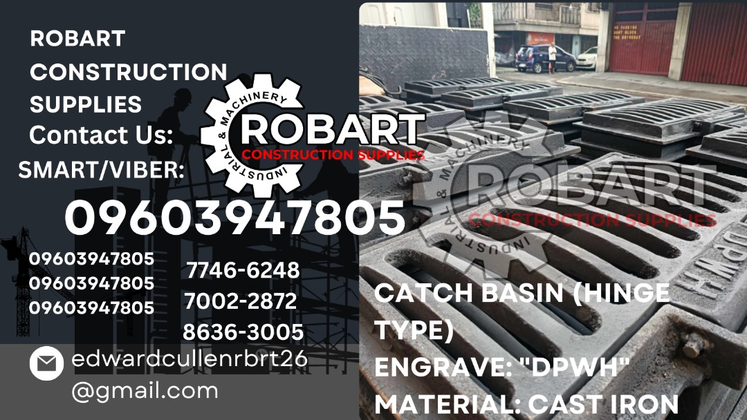 Catch basin (hinge type) engrave: "DPWH", Commercial & Industrial ...