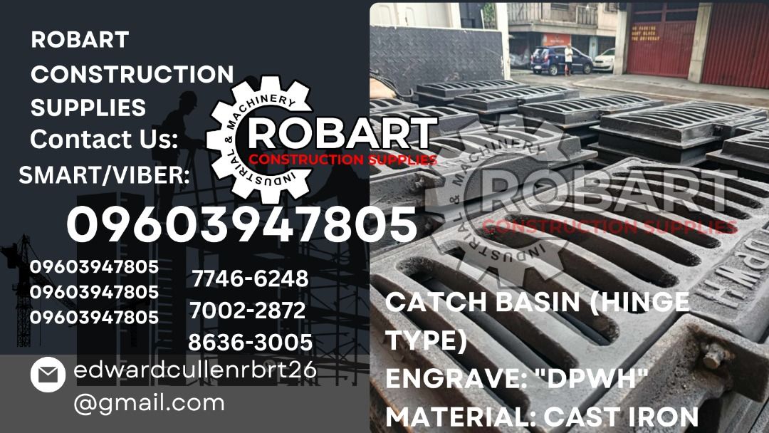 Catch basin (hinge type) engrave: "DPWH", Commercial & Industrial ...