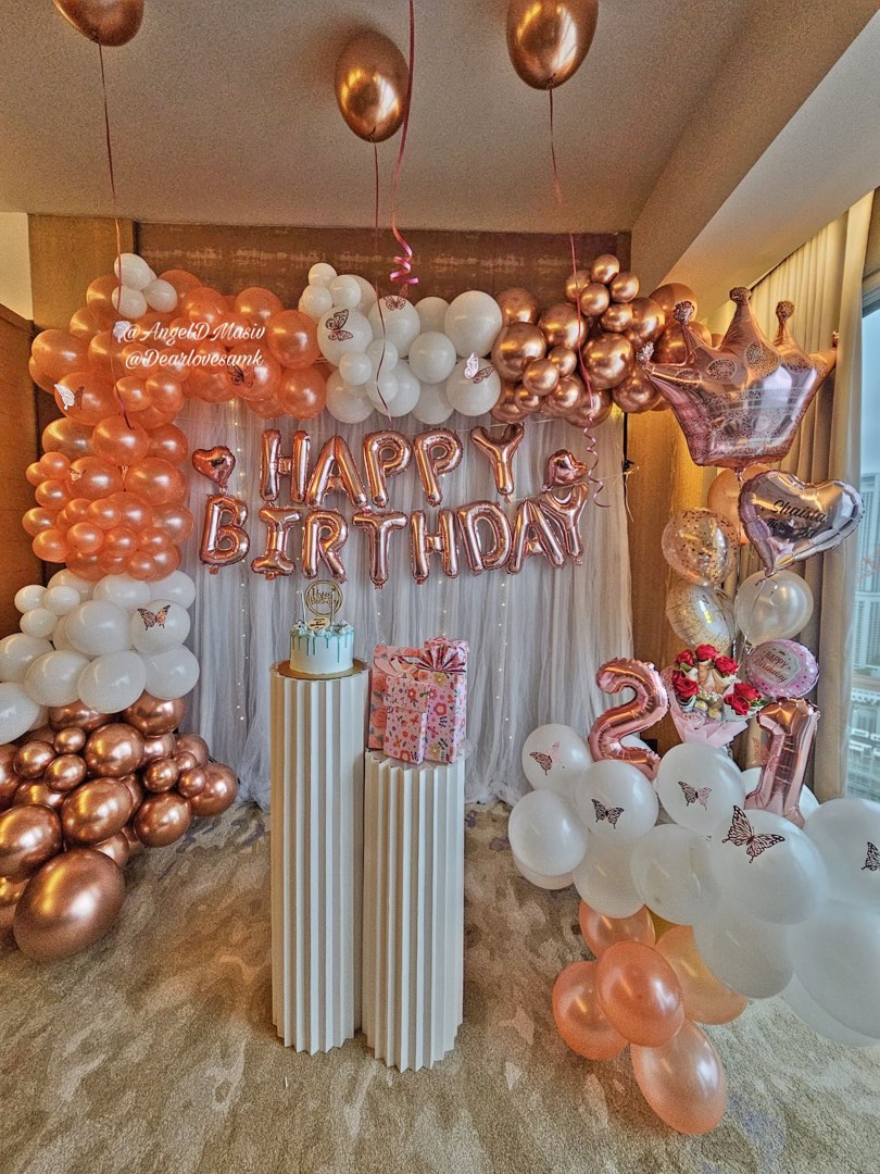 Customised Backdrop board Setup, Birthday Deco, Foam Board and Balloon ...