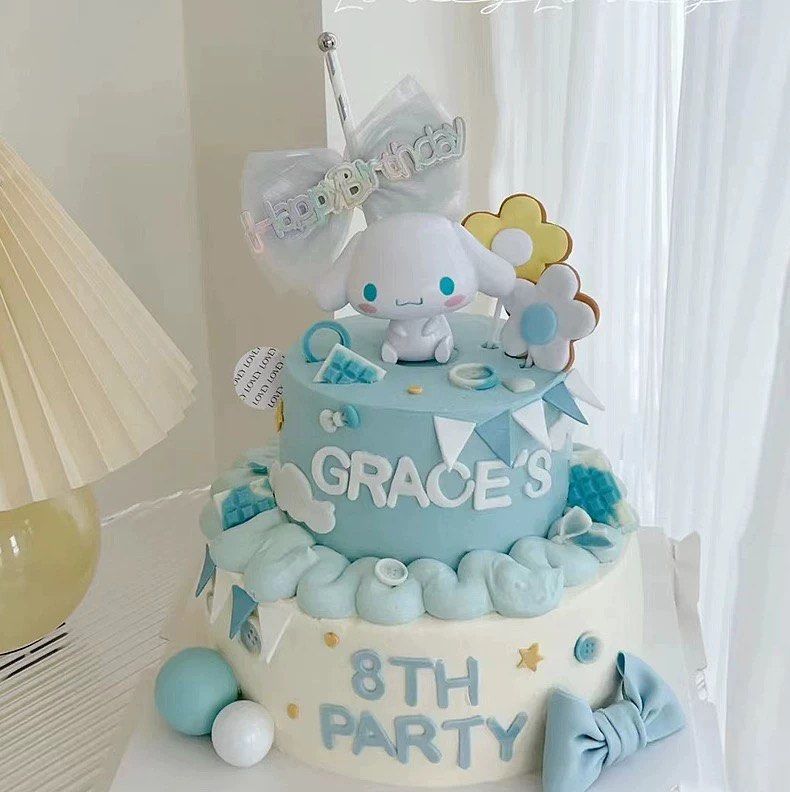 Cinnamoroll figurine toy display cake topper / DIY Cake deco / party ...