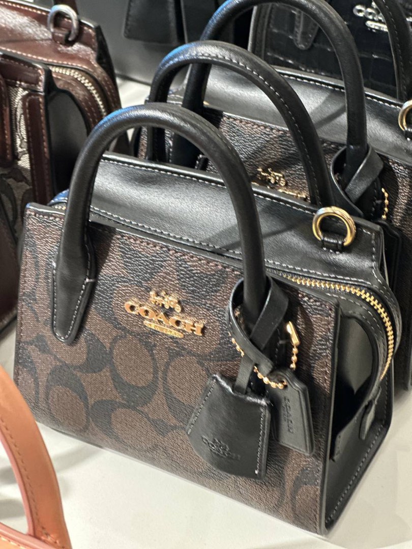Coach Andrea Mini Carryall, Luxury, Bags & Wallets on Carousell