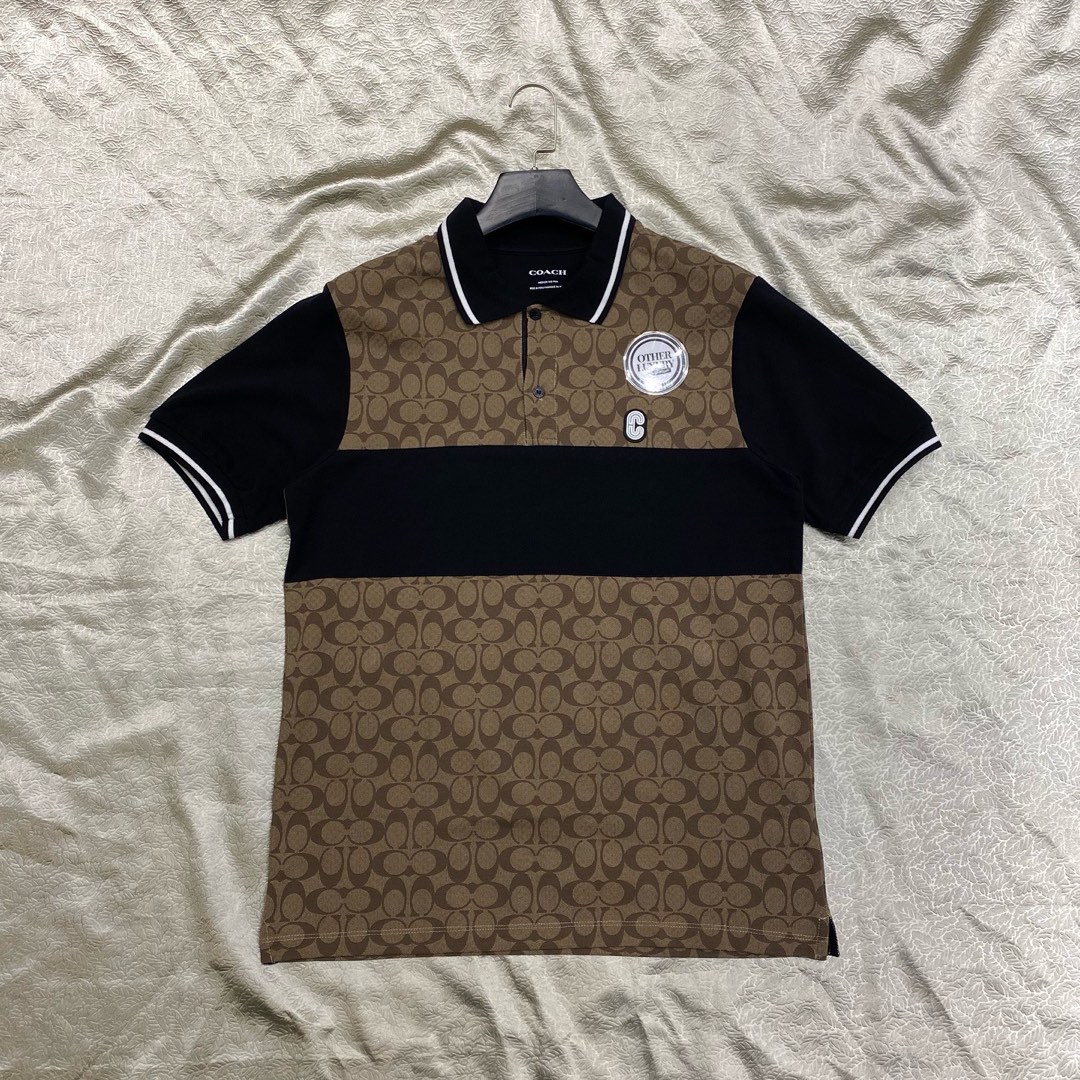 Coach Polo Shirt, Fesyen Pria, Pakaian , Atasan di Carousell