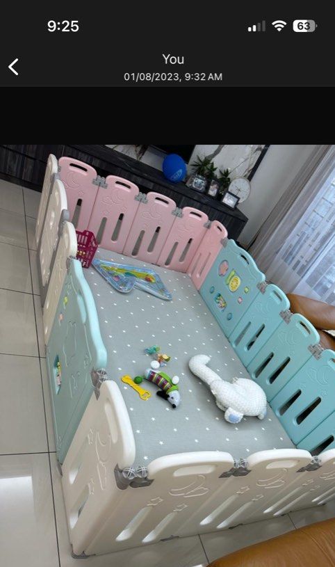 Coby Fence 16 pcs of panel + 1 door + 2 activity board , Babies & Kids ...