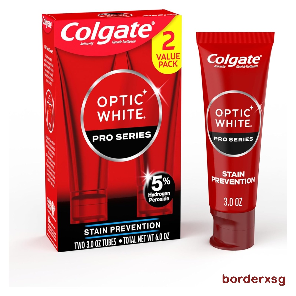 Colgate Optic White Pro Series Whitening Toothpaste with 5% Hydrogen ...