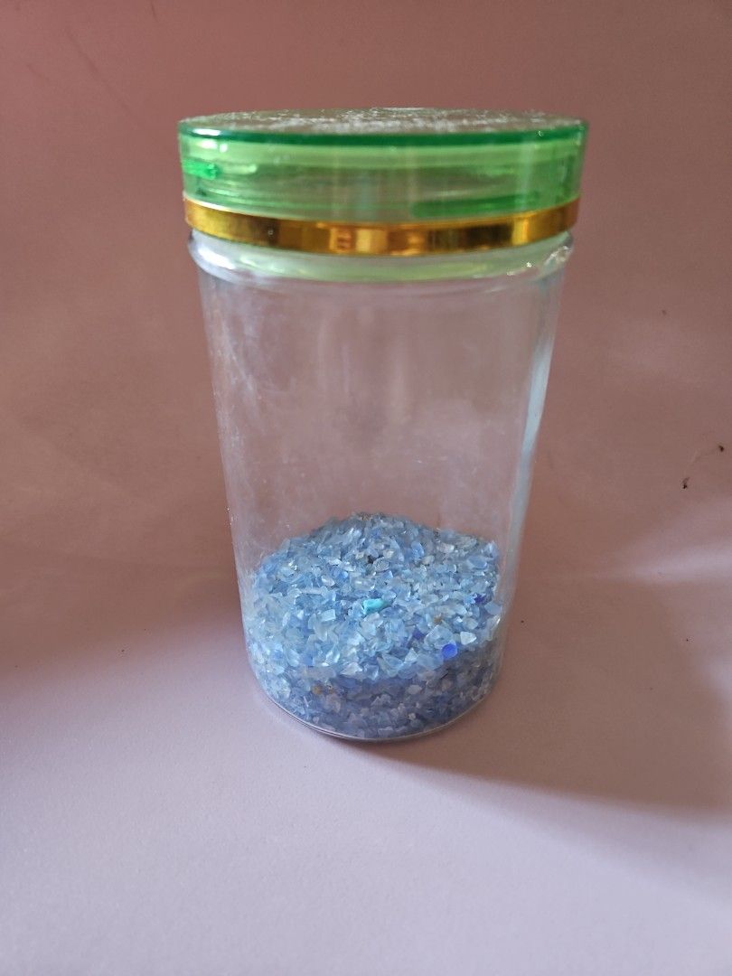 Daiso Glass Jars with Crystals, Furniture & Home Living, Kitchenware ...