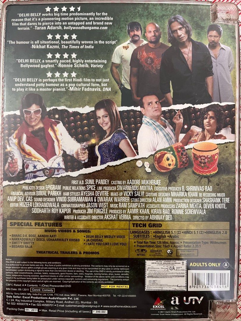 Delhi Belly - DVD, Hobbies & Toys, Music & Media, CDs & DVDs on Carousell