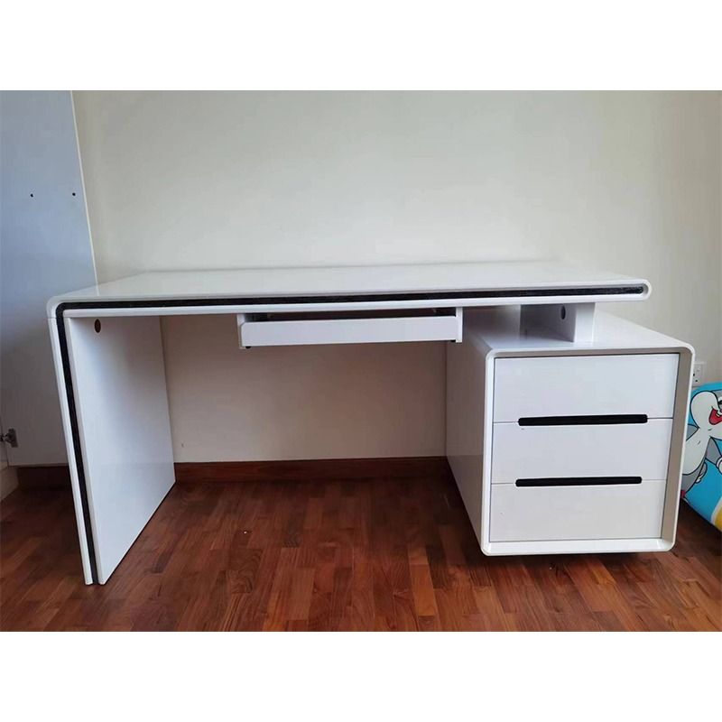 Desk White Color Study Table with Side Cabinet/Student Table NEW-Free ...