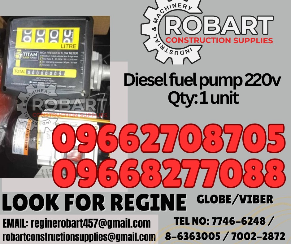 Diesel fuel pump 220v Qty: 1 unit, Commercial & Industrial ...