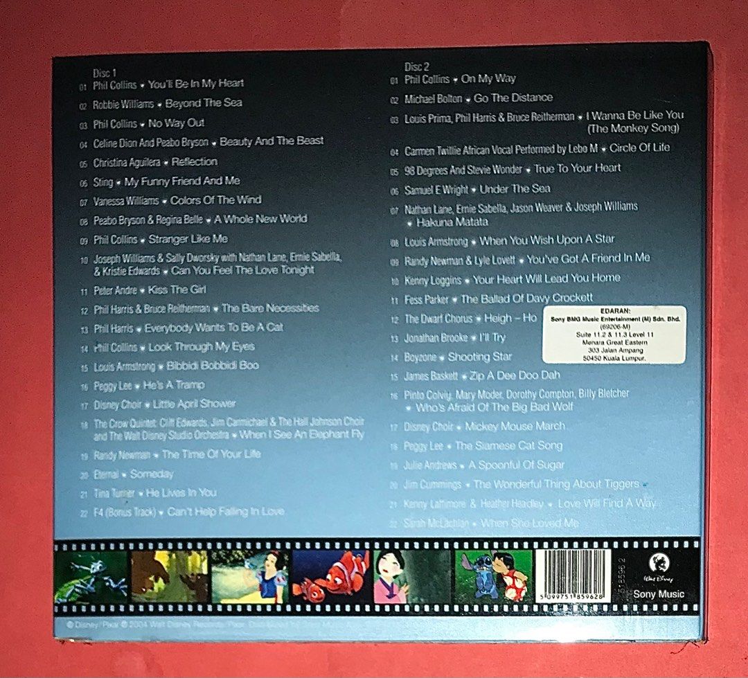 DISNEY MAGIC DISNEY PIXAR HITS 2CDS , Hobbies & Toys, Music & Media ...