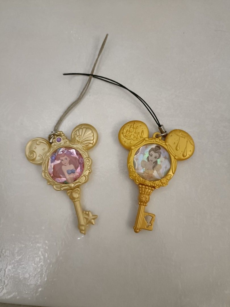 Disney Princess Belle & Ariel Key Accessories, Hobbies & Toys ...