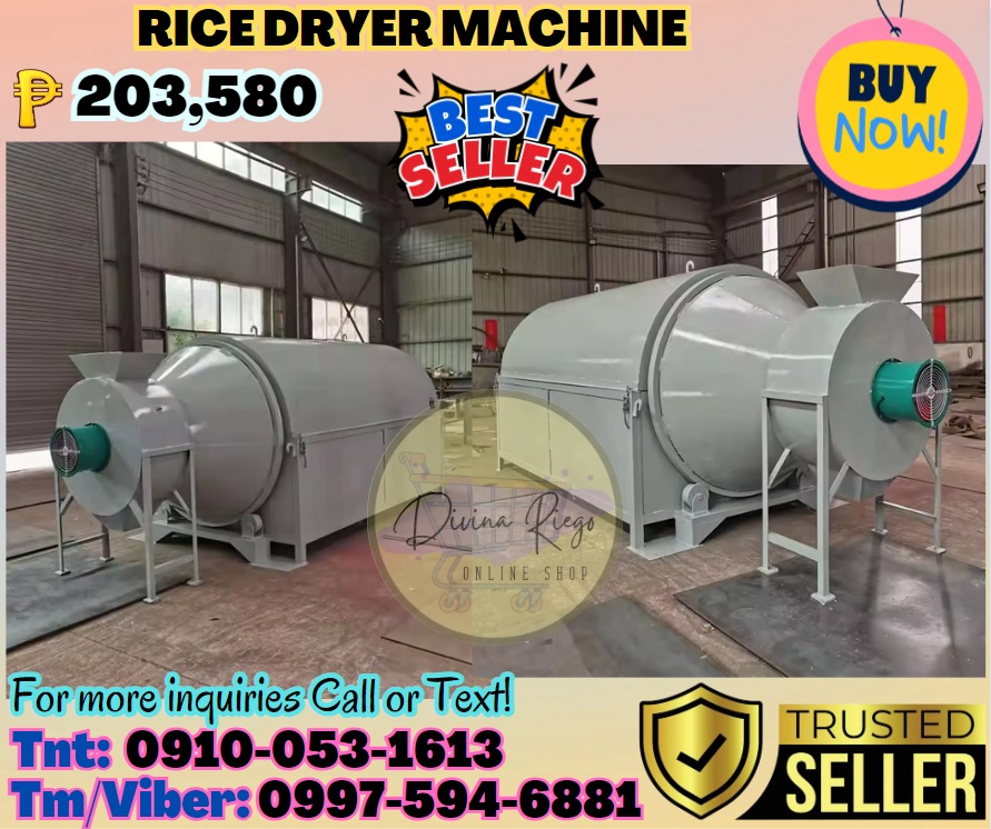 Electric Fully Automatic Drum Corn Wheat Rice Grain Dryer Machine ...