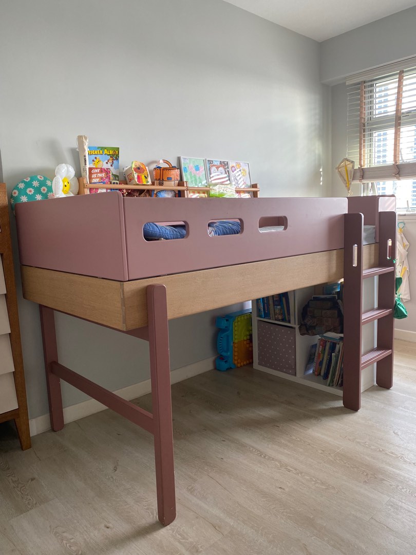 Flexa Popsicle Mid high Bed, Babies & Kids, Baby Nursery & Kids ...