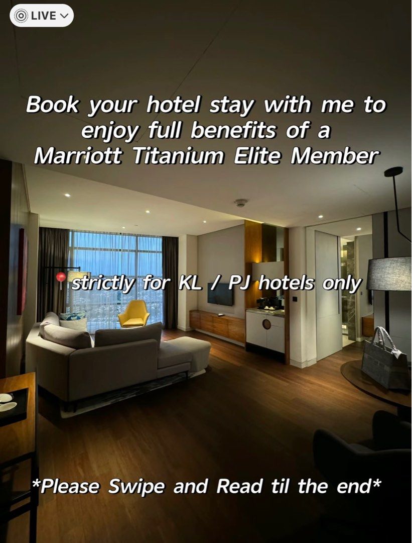 Free Marriott Hotel Benefits!!, Tickets & Vouchers, Vouchers on Carousell