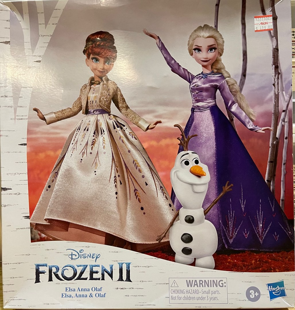 Frozen II Elsa ,Anna and Olaf Barbie, 興趣及遊戲, 玩具 & 遊戲類 - Carousell