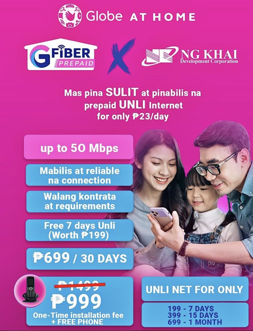 GLOBE FIBER PREPAID 999, Mobile Phones & Gadgets, Mobile & Gadget Accessories, Sim Cards on ...