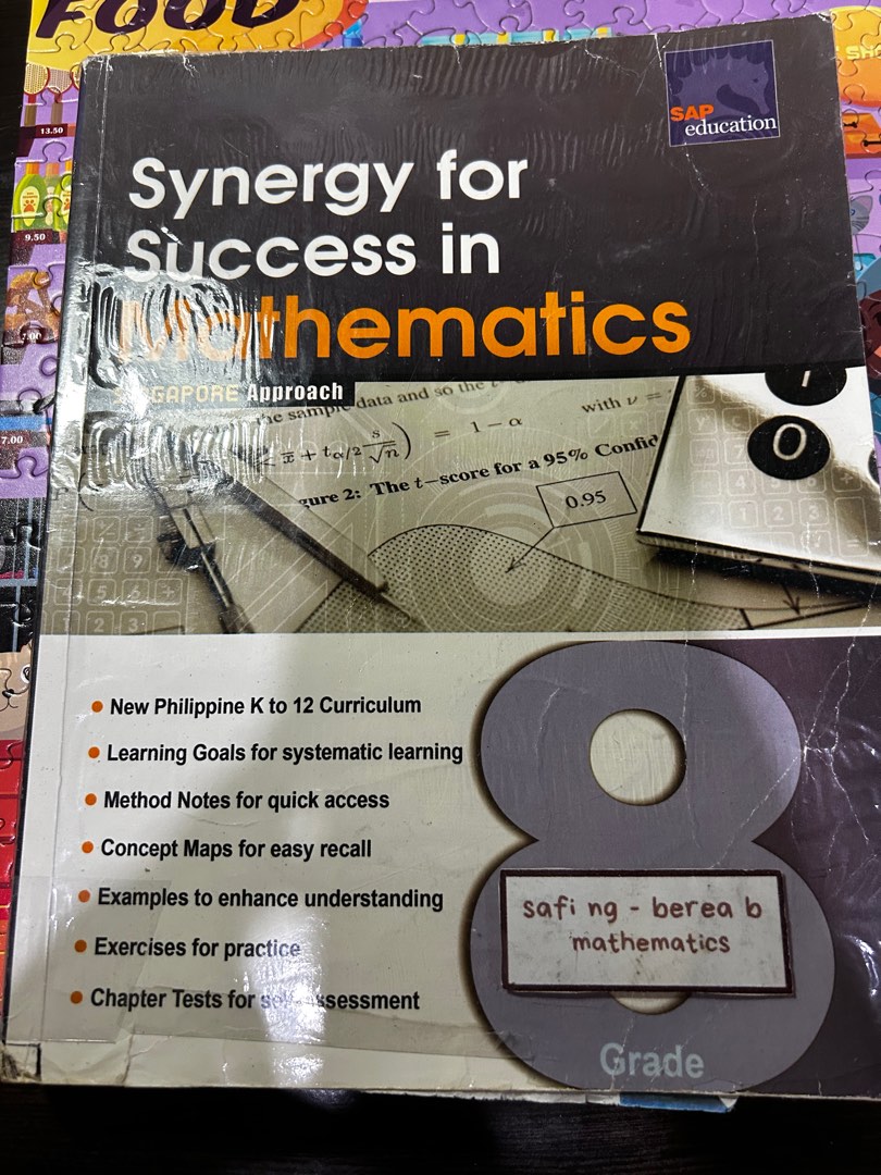 Grade 8 Synergy for Success in Mathematics Book, Hobbies & Toys, Books ...