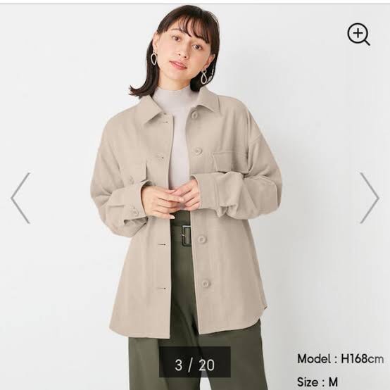 Gu CPO Jacket, Women's Fashion, Coats, Jackets and Outerwear on Carousell
