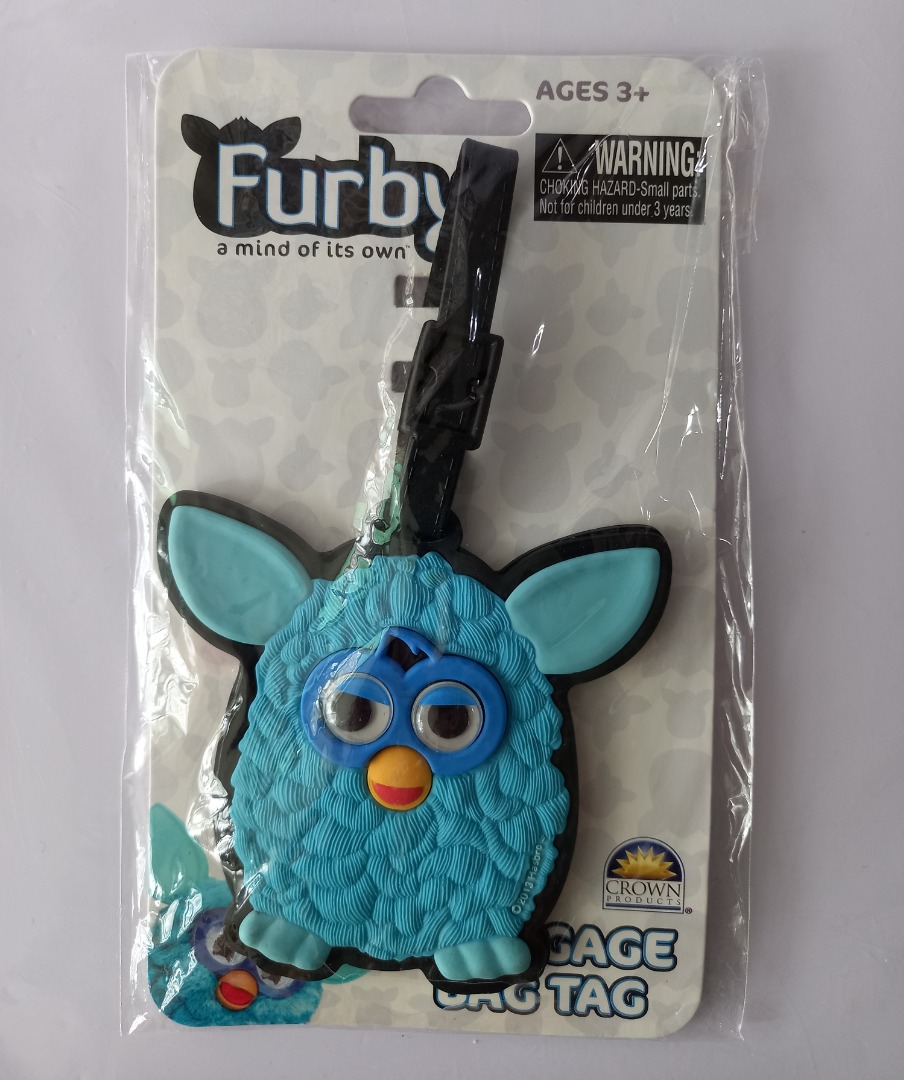 Hasbro Furby luggage/ bag tag 孩之寶Furby 行李／袋牌, 興趣及遊戲, 旅行, 旅遊 - 旅行必需品及用品 ...