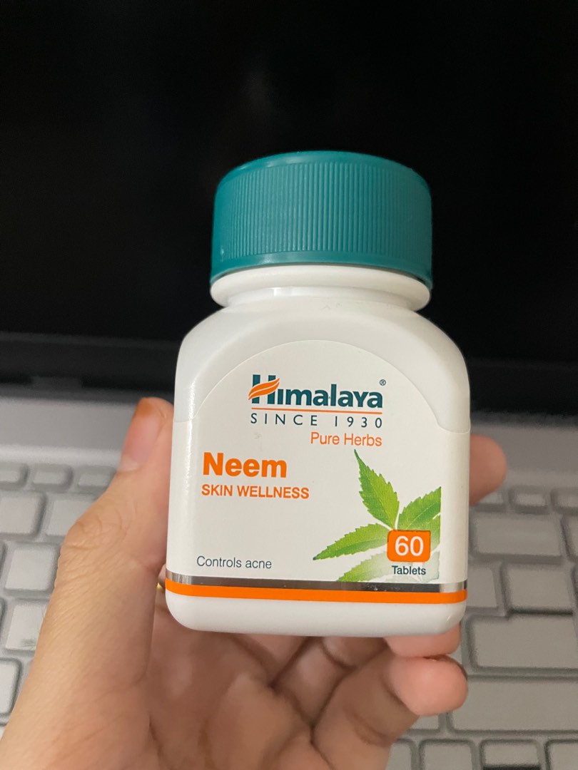 Himalaya Neem Skin Wellness Control Acne, Health & Nutrition, Health ...
