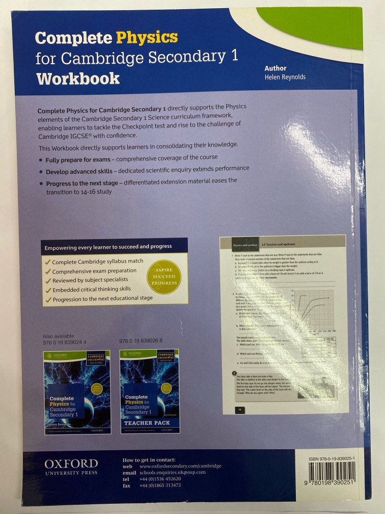 Igcse Physics Workbook Hobbies And Toys Books And Magazines Textbooks On