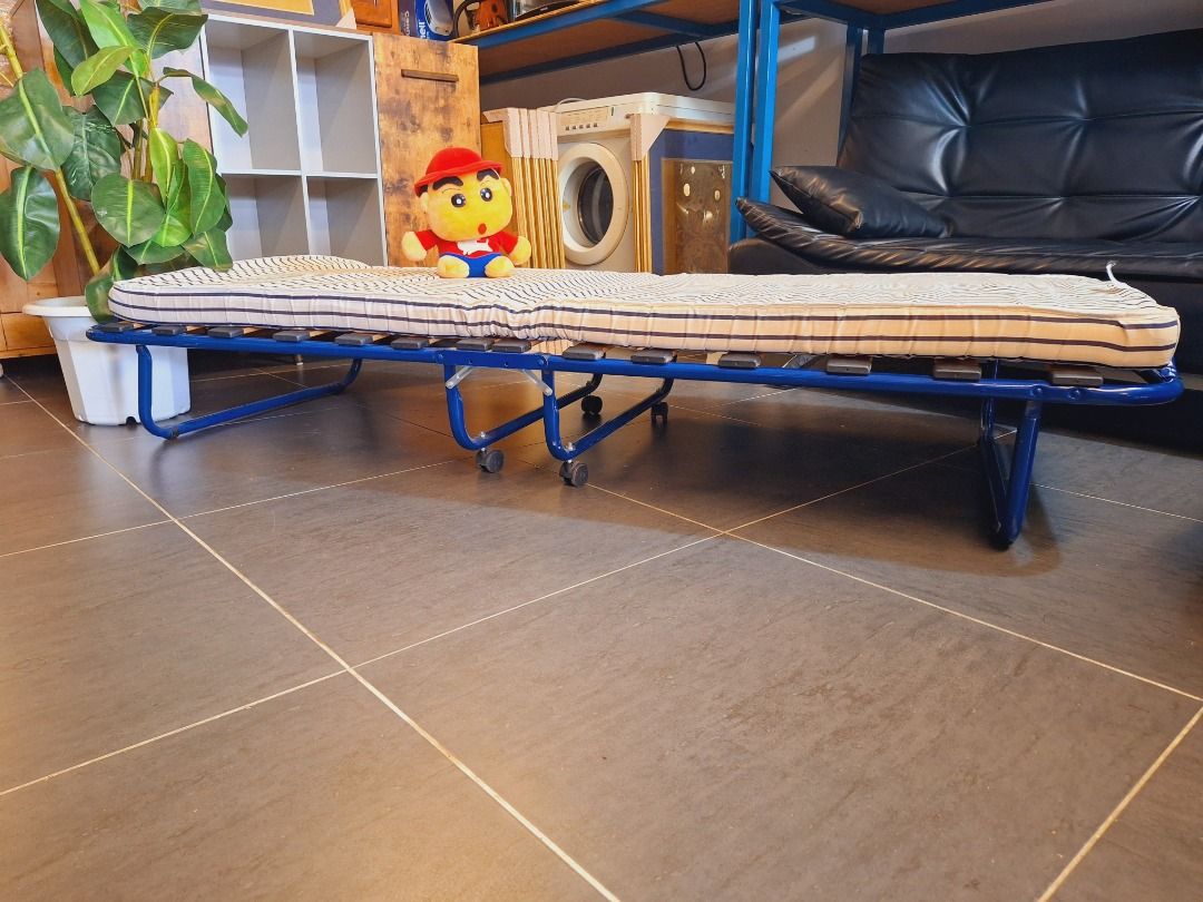 IKEA SANDVIKA Foldable Guest Bed with Mattress 80x190 cm IKEA SANDVIKA Katil Tetamu Boleh Lipat dengan Tilam 80x190cm Furniture Home Living Furniture Bed Frames Mattresses on Carousell