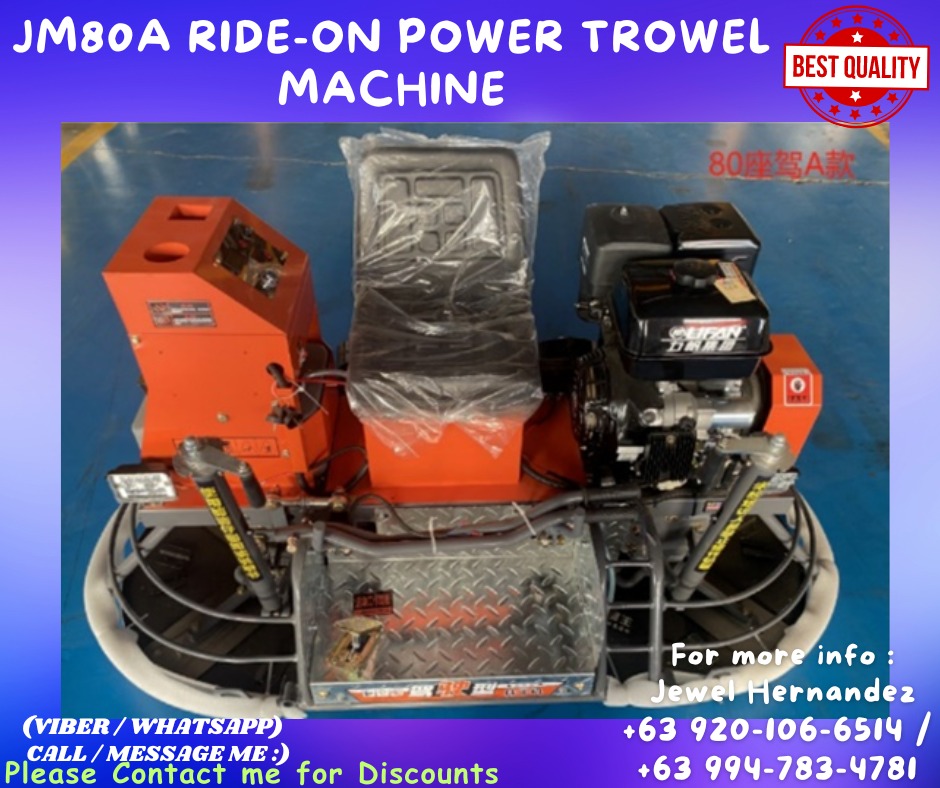 JM80A Ride-On Power Trowel - TROWEL MACHINE - Brand New, Commercial ...