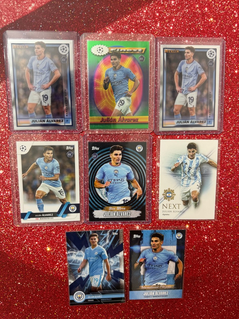 Julian Alvarez Topps Football RC Card Set, Hobbies & Toys, Toys & Games ...
