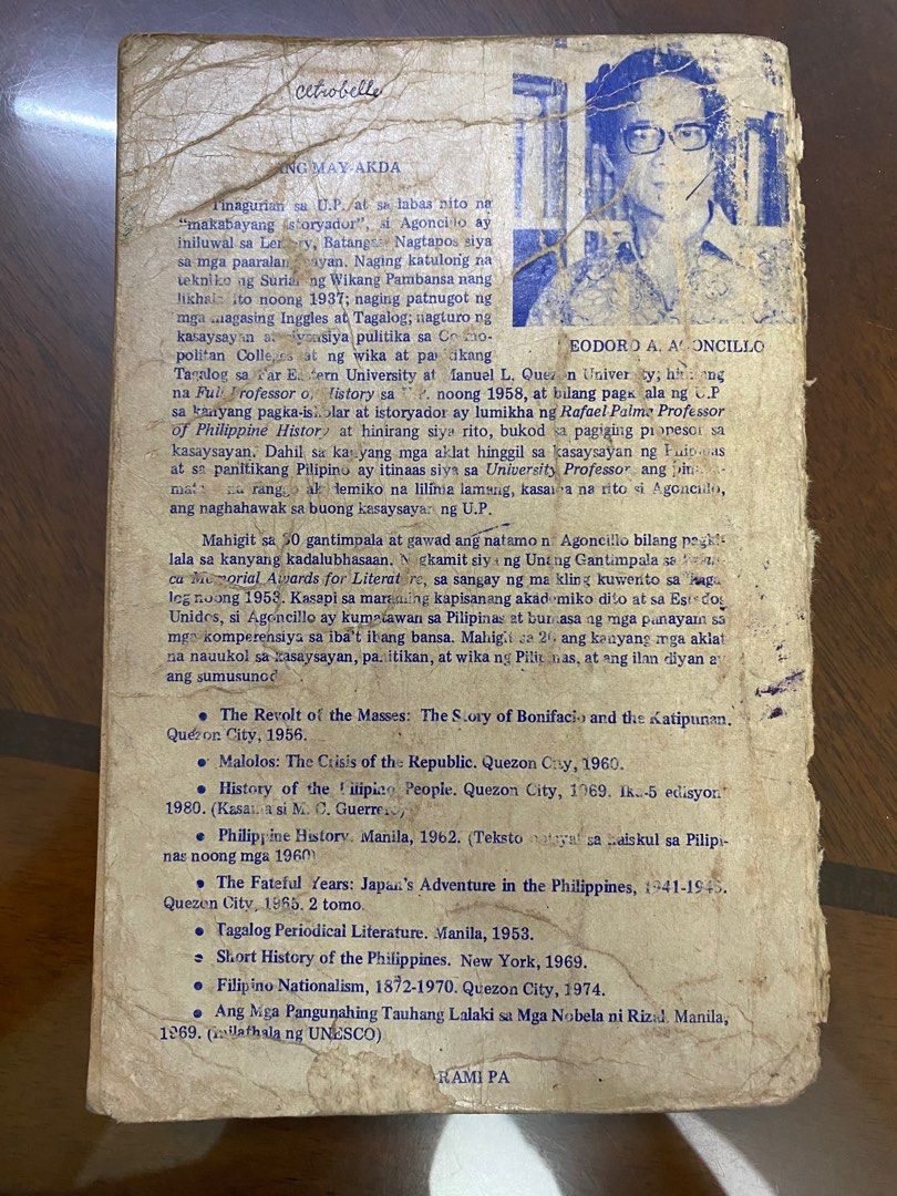 Kasaysayan Ng Bayang Pilipino - IKATLONG EDISYON Vintage Philippine ...