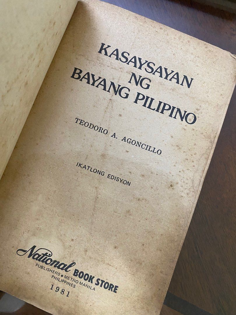 Kasaysayan Ng Bayang Pilipino - IKATLONG EDISYON Vintage Philippine ...
