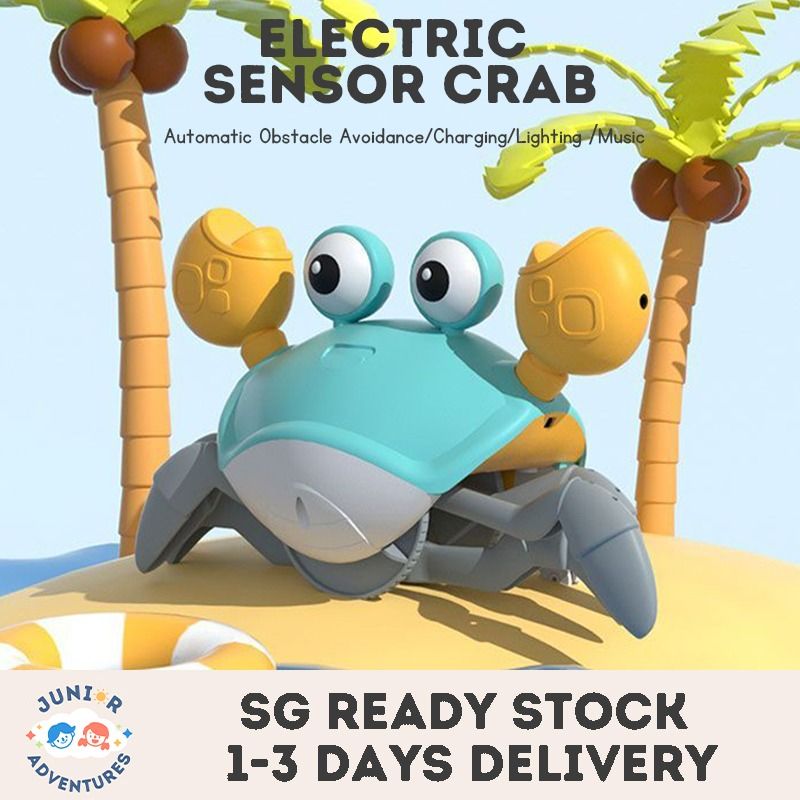 Kids Crab Toy Electric Sensor Automatically Escapes Senses Avoids ...