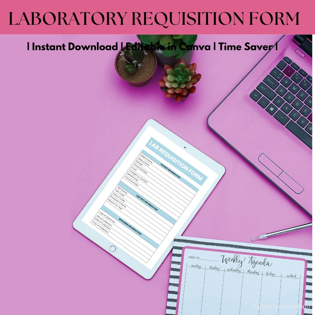 Laboratory Requisition Form | Lab Form | Healthcare Tools | Clinic ...
