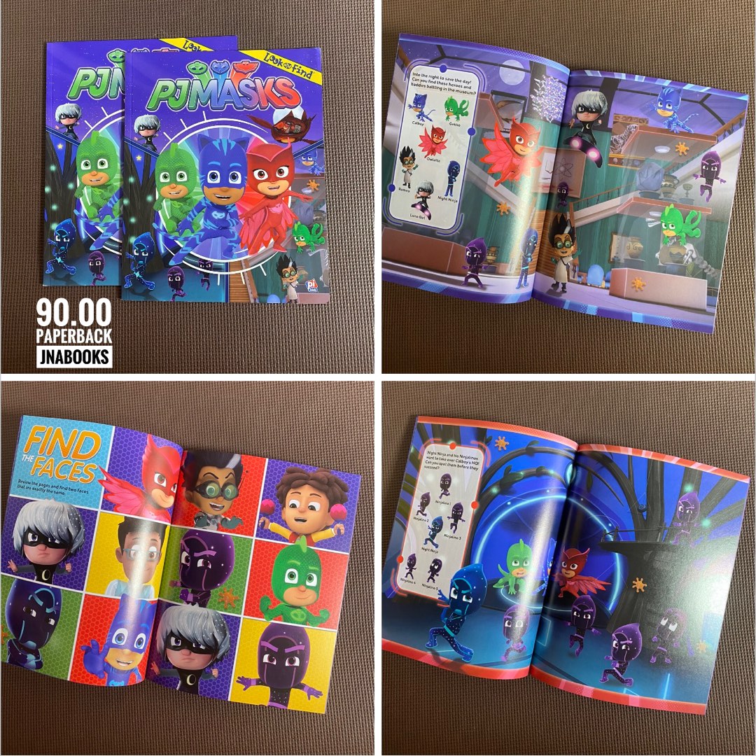 Look and Find PJ Masks, Hobbies & Toys, Books & Magazines, Children's ...