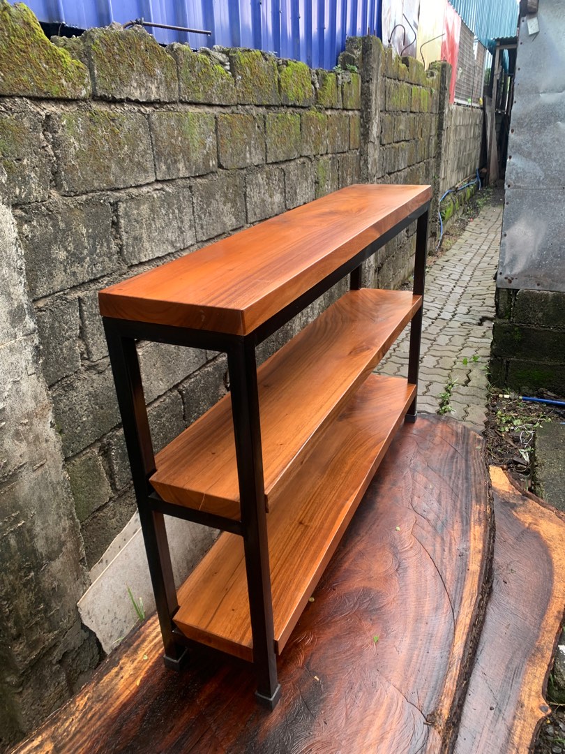 Made to order 3 layer console table acacia, Furniture & Home Living, Furniture, Shelves ...