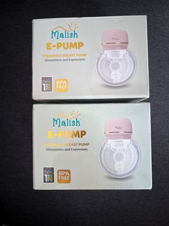 TWO Malish All New Luna Wearable Breastpump, Babies & Kids, Nursing ...