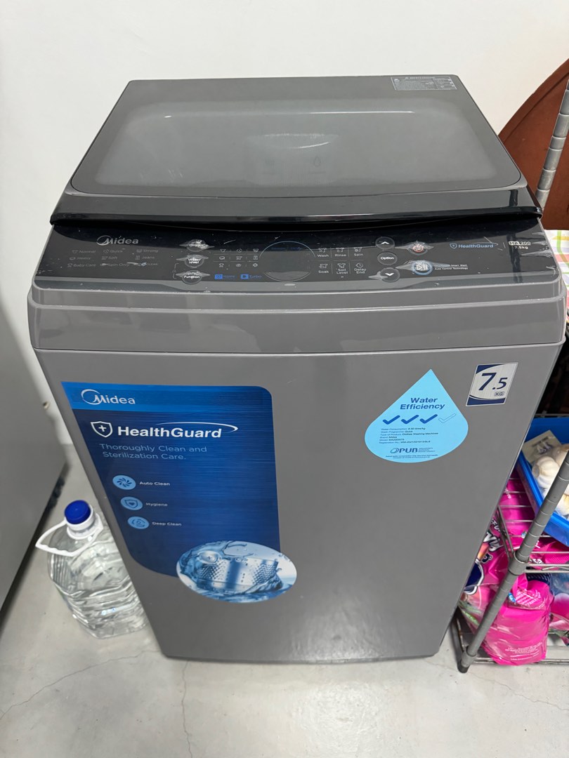Midea MA200 top load washer, TV & Home Appliances, Washing Machines and ...