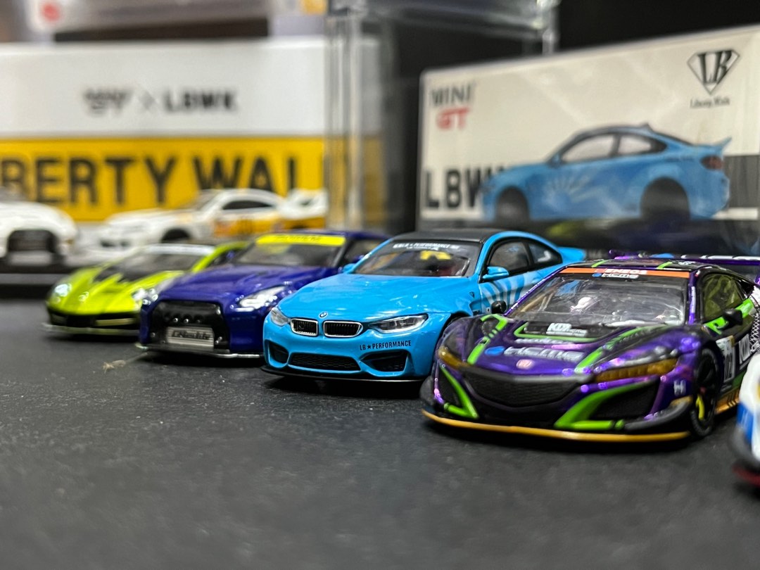 mini gt LB WORKS LBWK BMW M4 baby blue, Hobbies & Toys, Toys & Games on ...