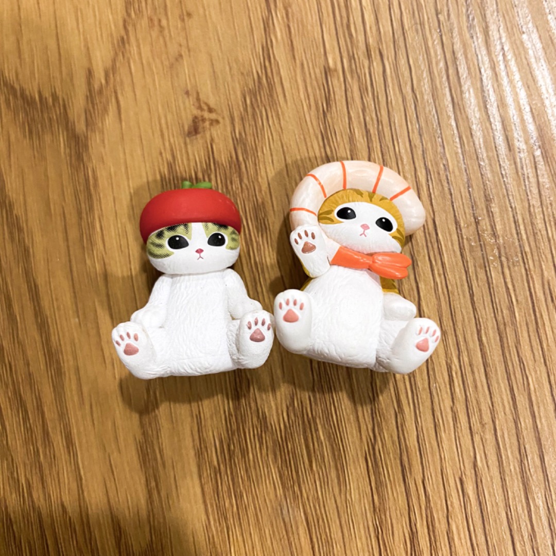 mofusand gourmet food cat blind bag series 2 apple shrimp, Hobbies ...