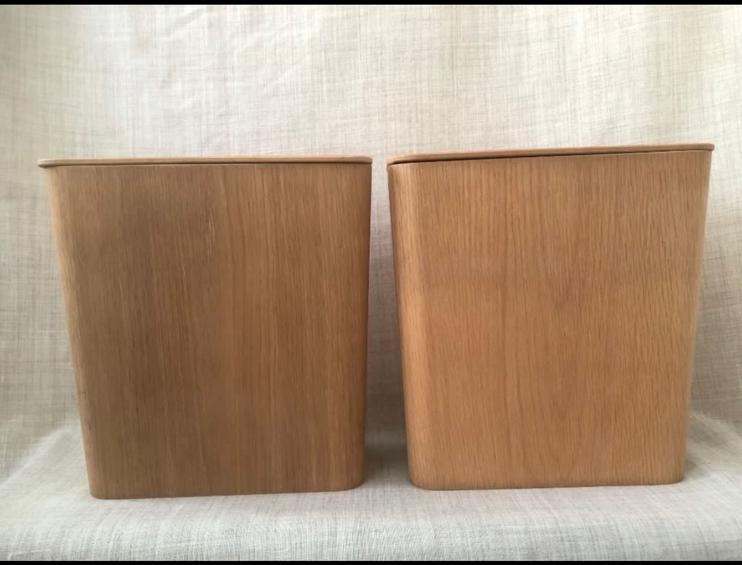 Muji Oak Dust Bin (2 PCS), Furniture & Home Living, Cleaning & Homecare ...