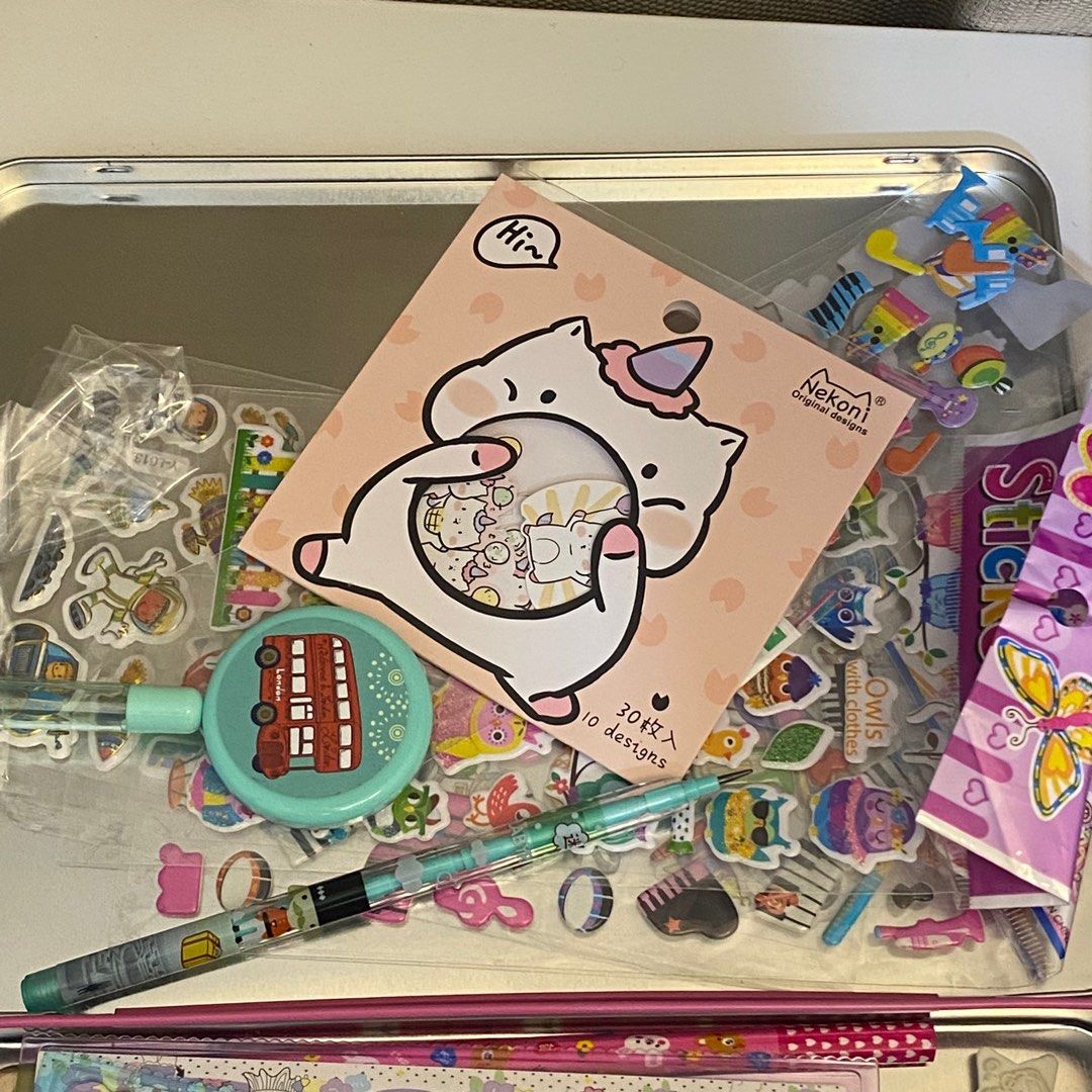 [NEW] Stationary & Sticker Set pensil warna crayon pulpen, Buku & Alat ...