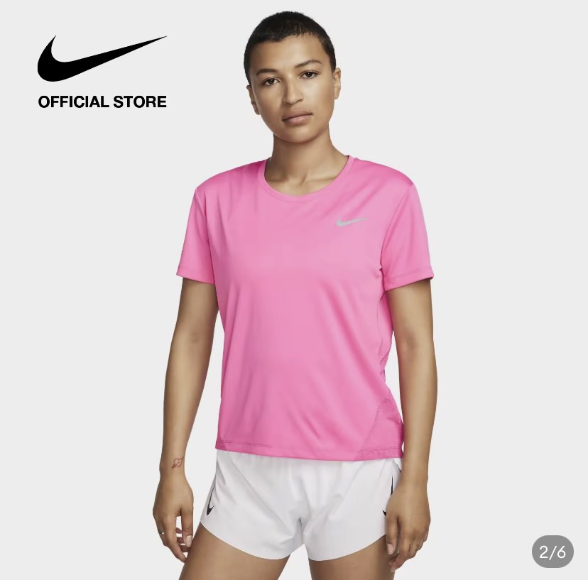 Nike running top - short sleeves - pink sicle, Women's Fashion ...